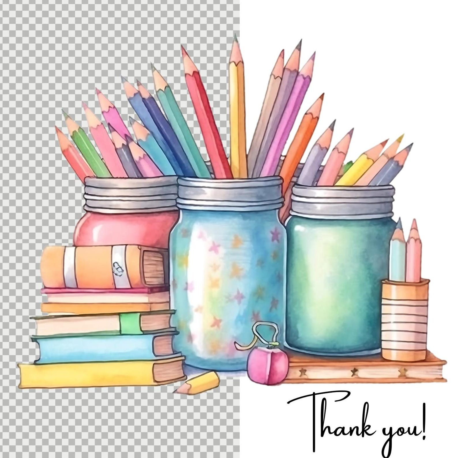 Pastel School Clipart Set: Cutecore Teacher & Homeschool PNG - Etsy