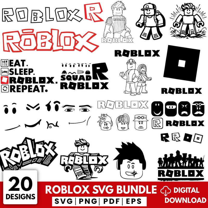 Roblox Face Template - Etsy