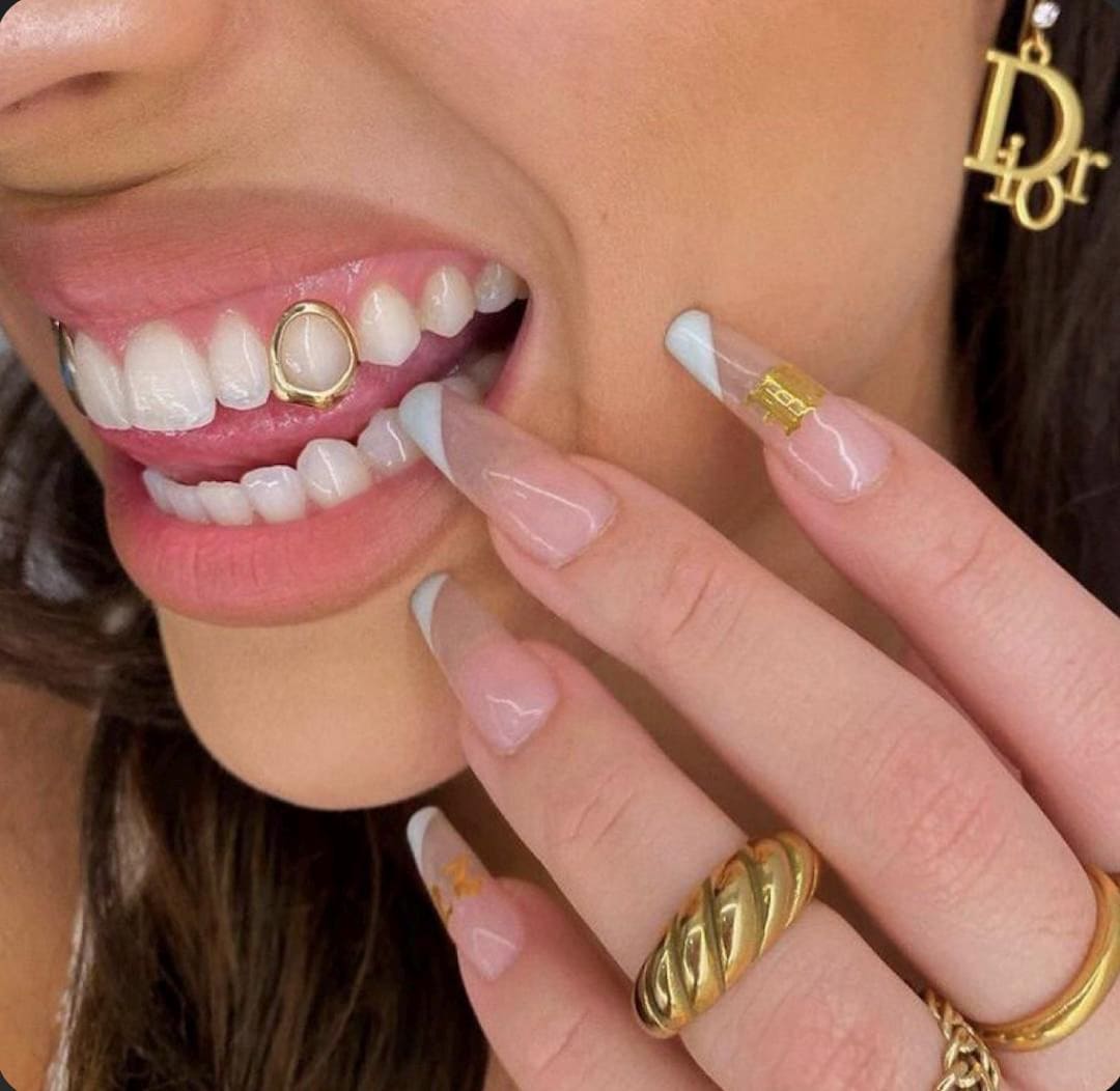 Open Face Window Grillz 10K Gold, 18K Gold, Dental Gold & Sterling ...