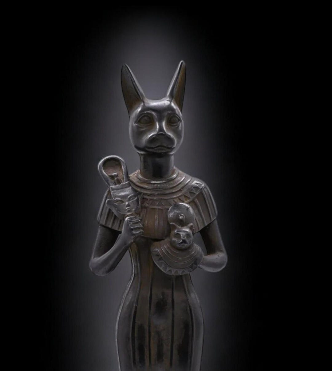 Vintage Egyptian Goddess Bastet Cat Ancient Egyptian God of Home ...