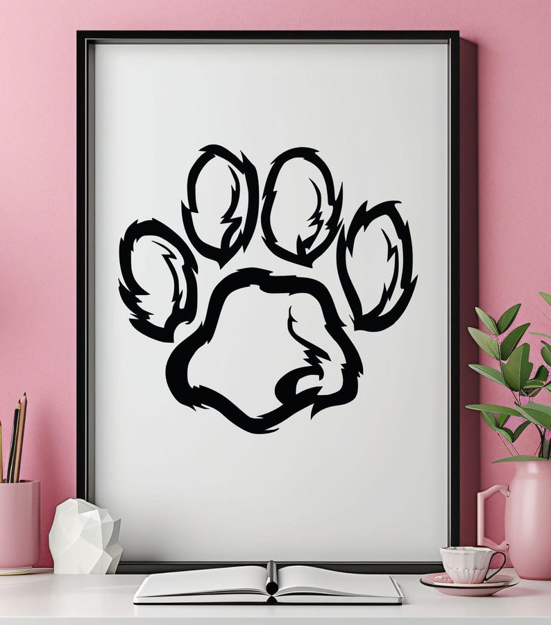 Heart Paw Svg Bundle,dog Paw Svg, Cat Paw Svg,animal Paw Svg,paw Print ...