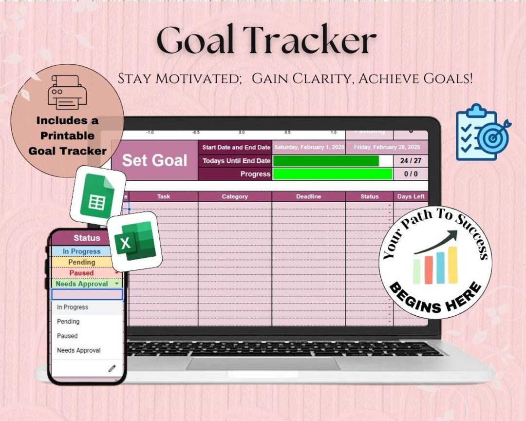 Smart Goal Tracker | Habit Goal Tracker & Planner | Goal Tracker ...
