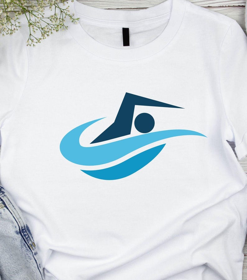 Swimming SVG Bundle: Swimmer Clipart, Ocean Beach Designs (cut Files ...