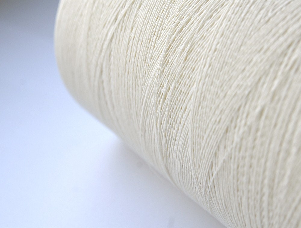 Finest Paper Yarn / White Papercord Large Bobbin Knit | Etsy