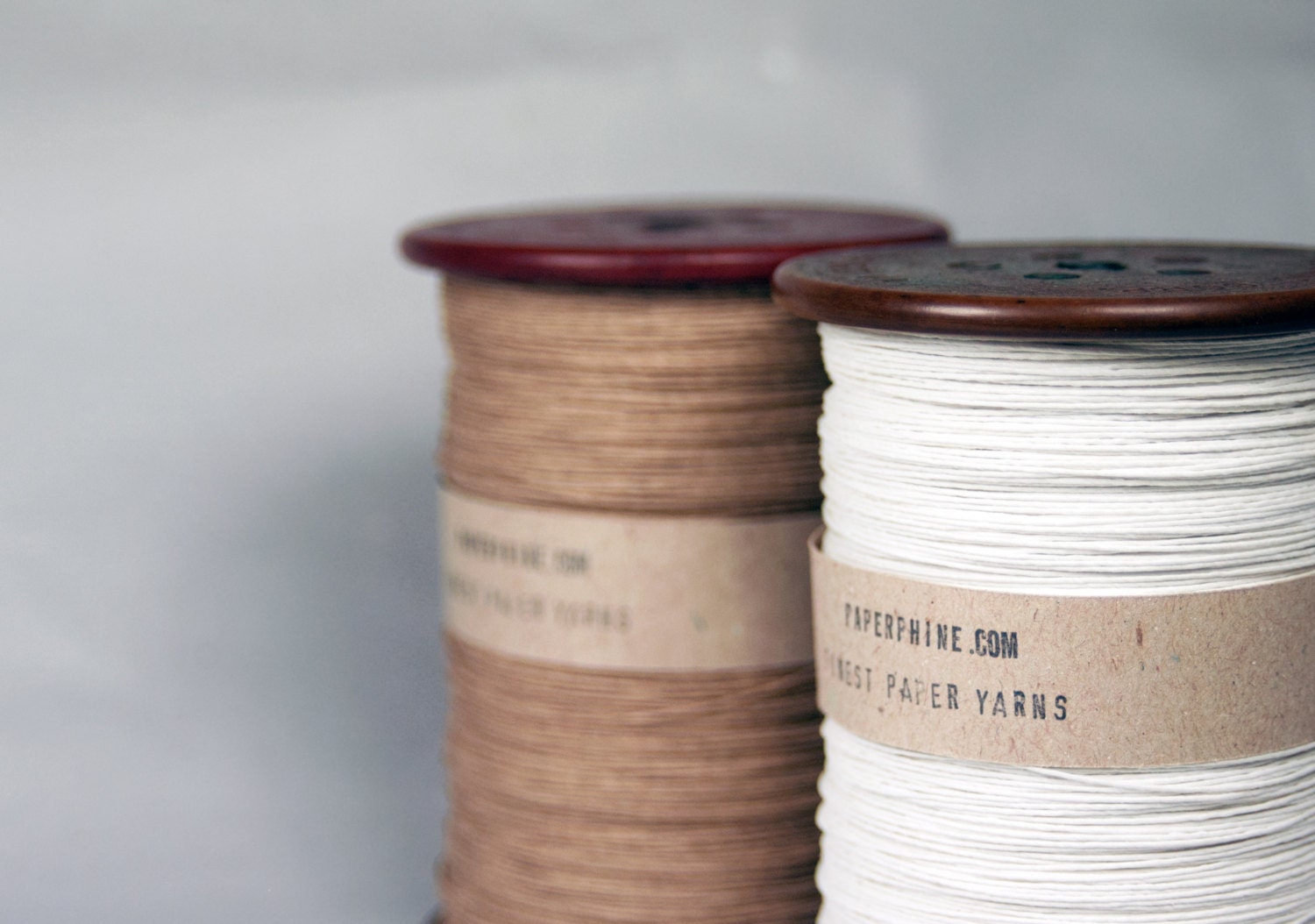 Medium Paper Twine on an Old Vintage Bobbin / Available in White and ...