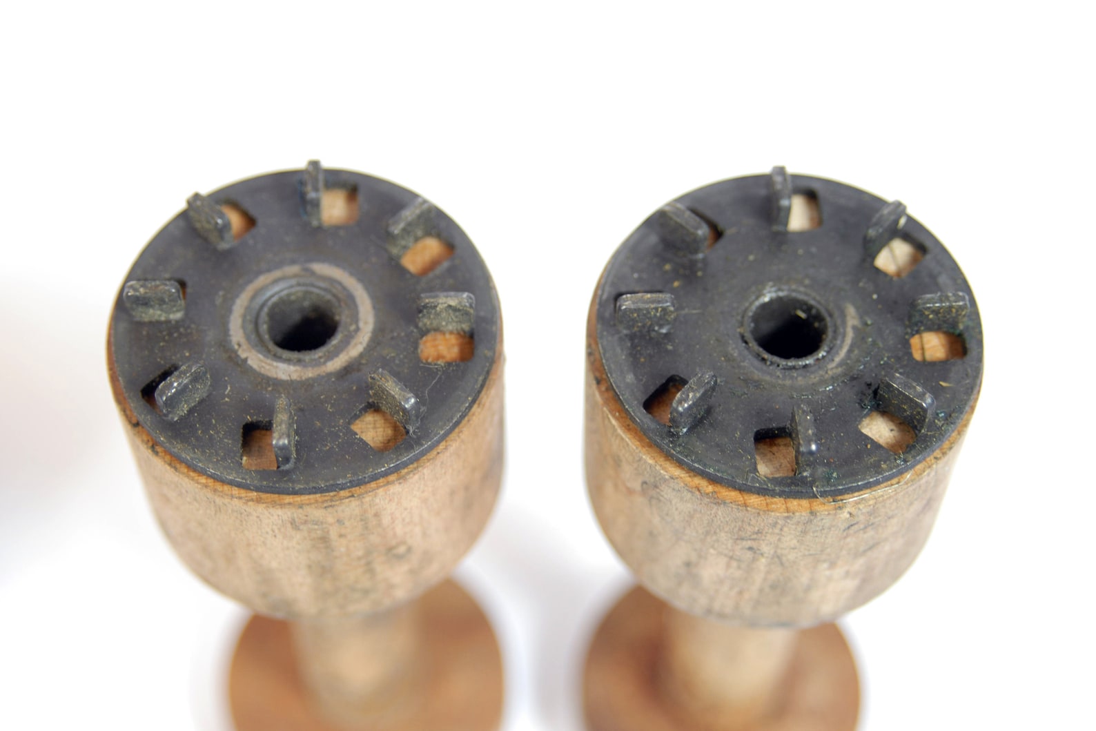 3 Old Gear Bobbins - Vintage Spools - Photo Props, Storage and ...