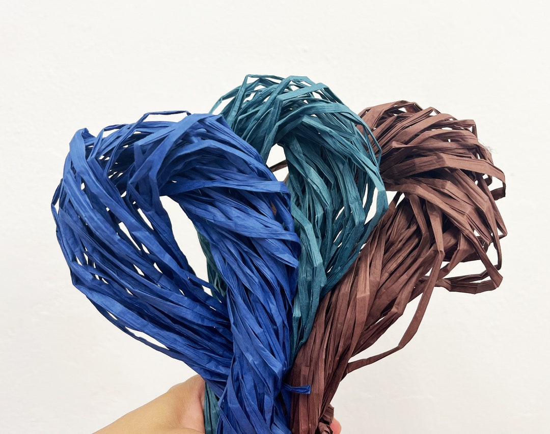 Paper Raffia Bundle - Paper Ribbon: 90 Yards (81m) in Different Colors ...