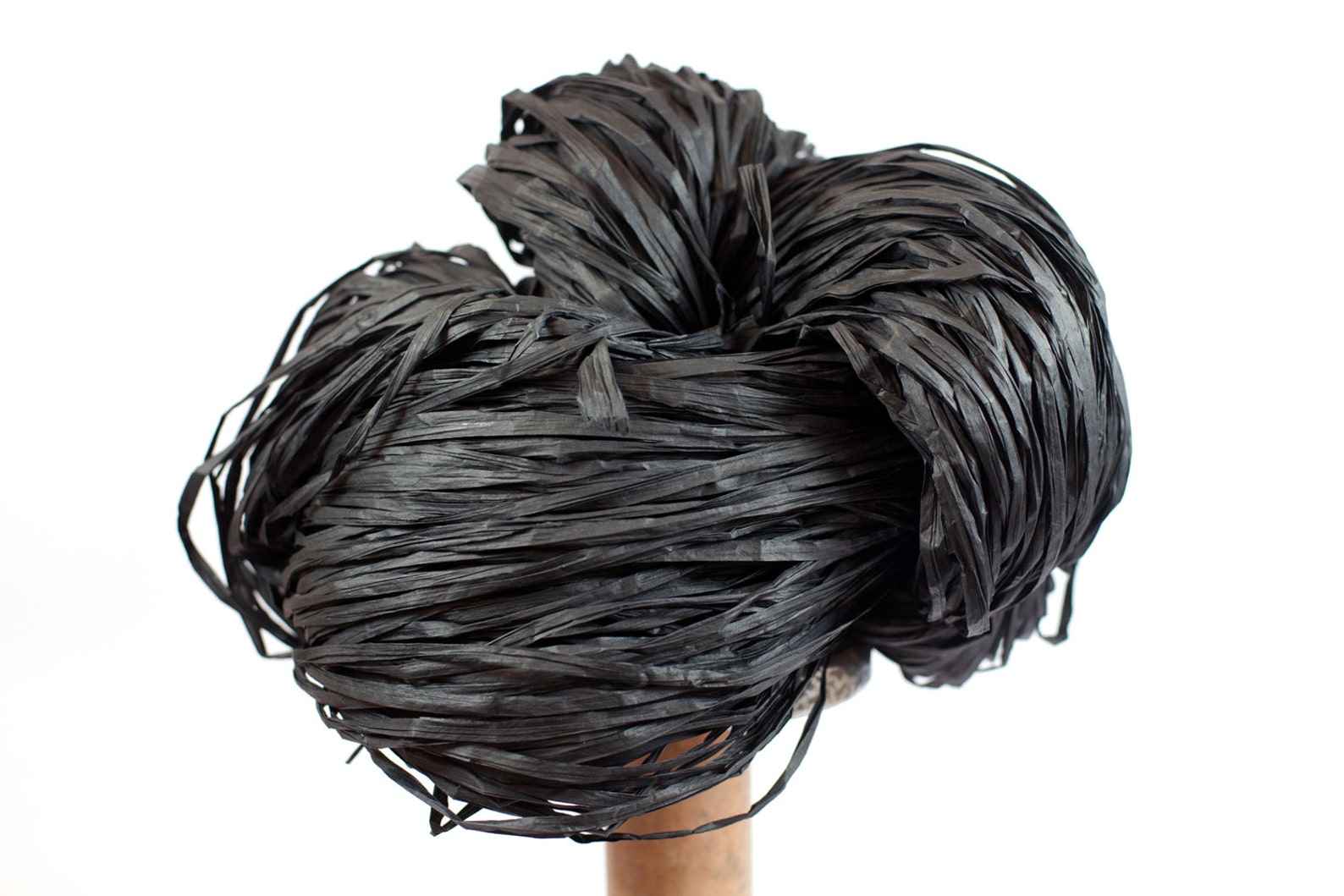 Black Paper Raffia Paper Ribbon: 260 yards 240m Fiber | Etsy