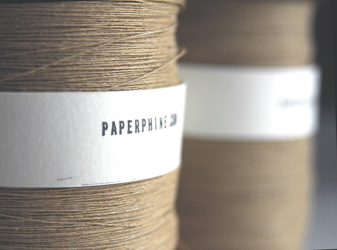 Finest Natural Paper Yarn on a Vintage Bobbin - Etsy