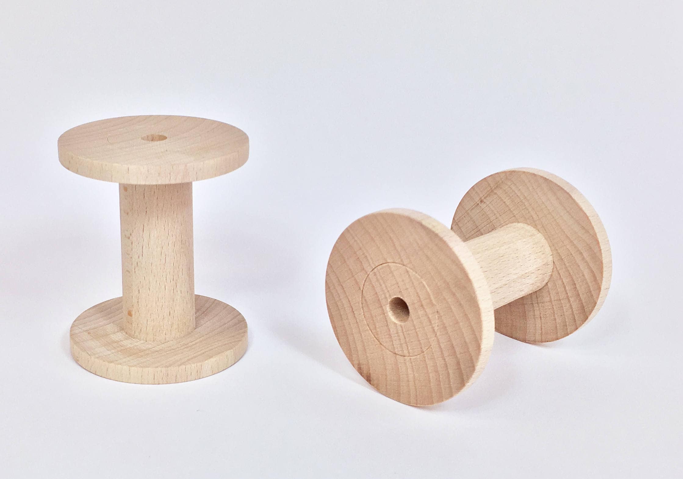 5 Wooden Bobbins / Spools - DIY, Organize and Decorate - Made ...