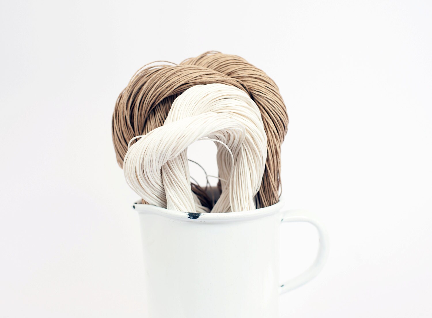 Paper Yarn - Paper Twine: White - 131 Yards (120m) - Knit, Crochet ...