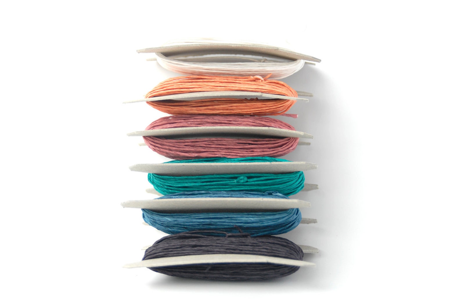 Paper Yarn Paper Twine Set of 6 Dusty Pop Colors 6 X 11 | Etsy