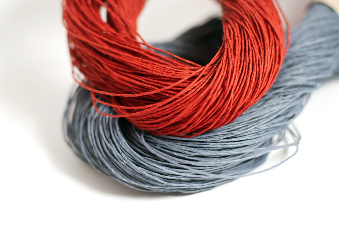 Paper Yarn - Paper Twine: Grey - Knit, Crochet, Textile Arts, DIY ...