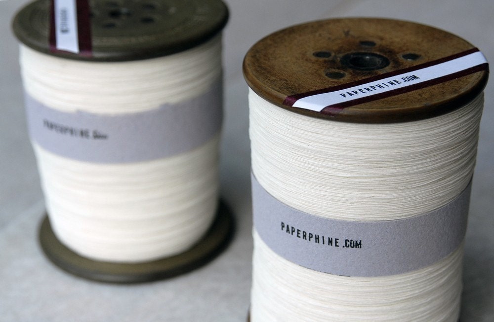 Finest White Paper Yarn on a Vintage Bobbin 1200 Yards - Etsy