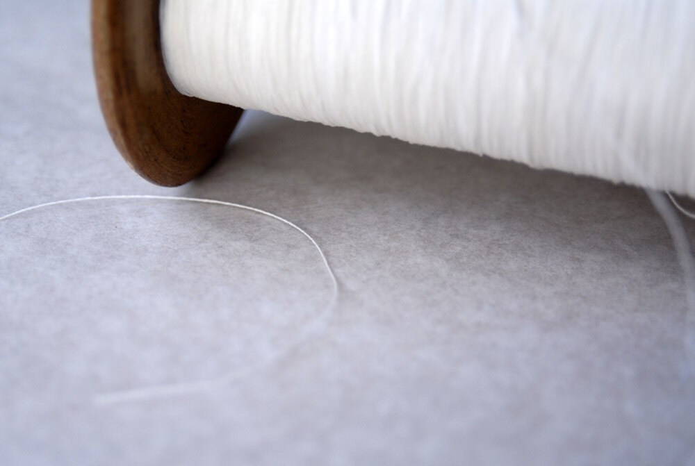 Finest White Paper Yarn on a Vintage Bobbin (1200 Yards) - Etsy