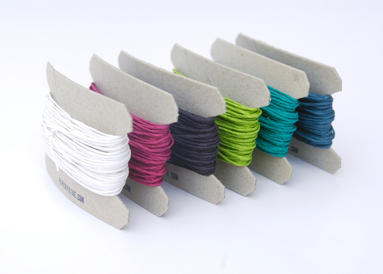 Paper Yarn Paper Twine Set of 6 Pop Colors 6 x 11 yards | Etsy