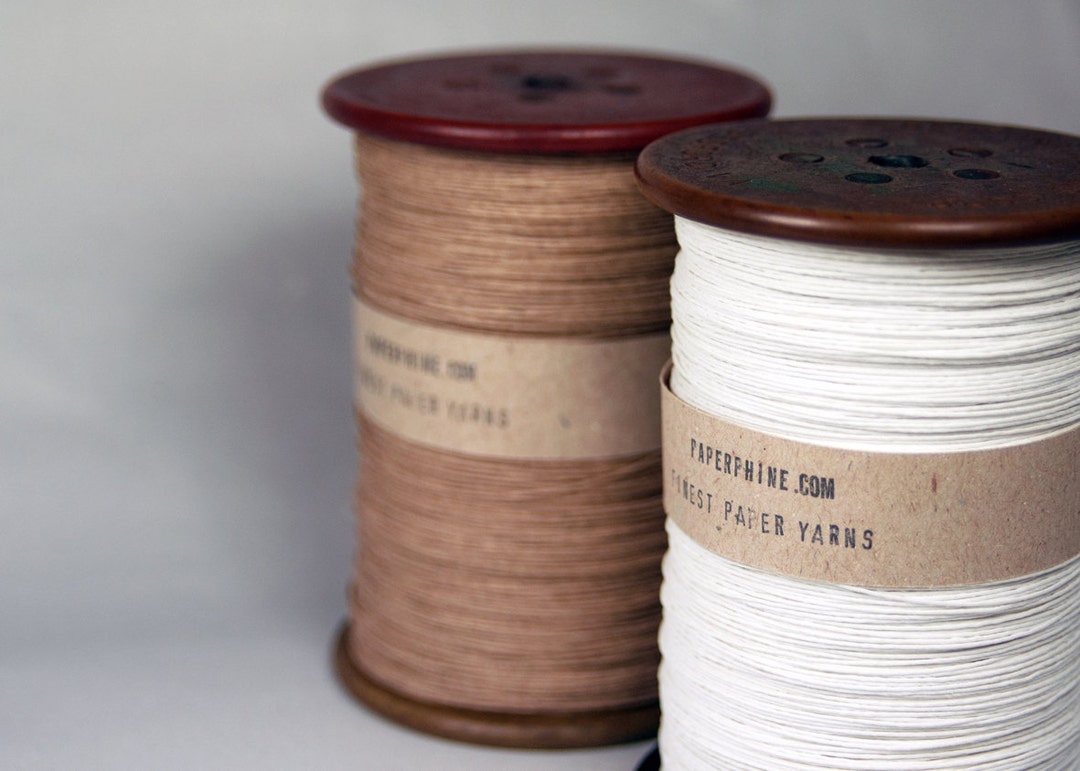 Medium Paper Twine on an Old Vintage Bobbin / Available in White and ...