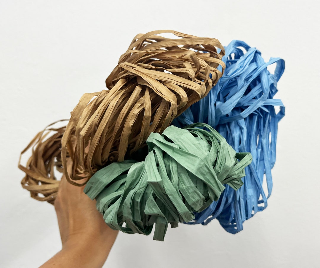 Paper Raffia Bundle - Paper Ribbon: 120 Yards (110m) in Different ...