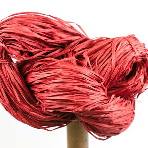 Red Paper Raffia - Paper Ribbon: 260 Yards (240m) - Fiber Arts, Knit ...