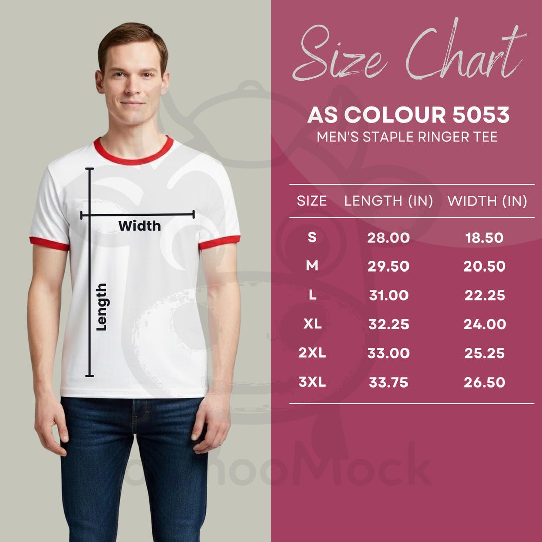 AS Colour 5053 Size Chart PNG – Mens Staple Ringer Tee Size Guide ...