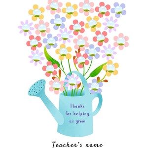 Editable Teacher Photo Gift – Thank You for Helping Us Grow – Class ...