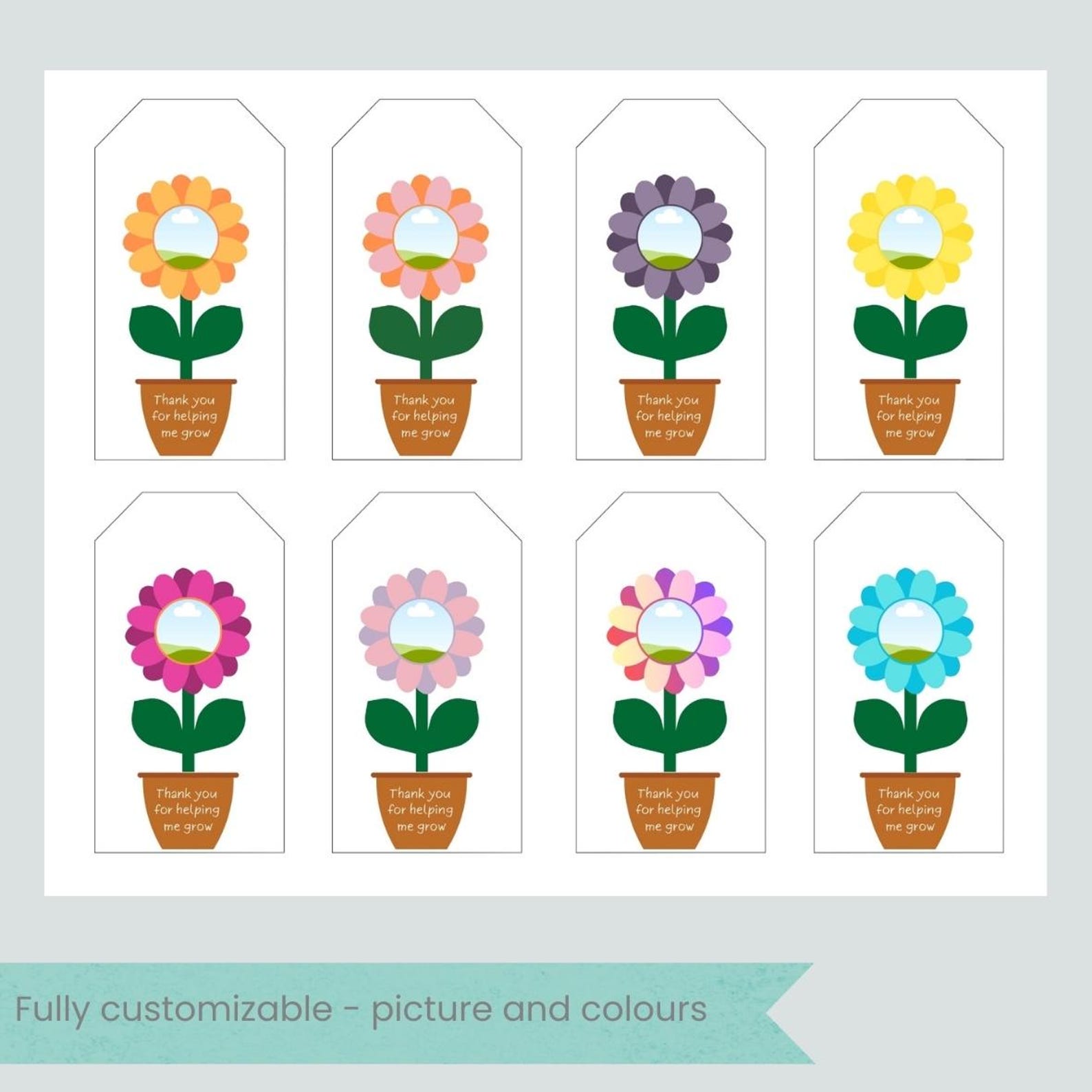 Personalized Teacher Gift Tag – Editable Canva Template, End of Year or ...