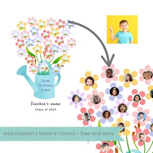 Editable Teacher Photo Gift – Thank You for Helping Us Grow – Class ...