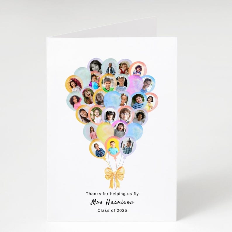 Editable Teacher Photo Gift From Whole Class, A4 or A5 End of Year ...