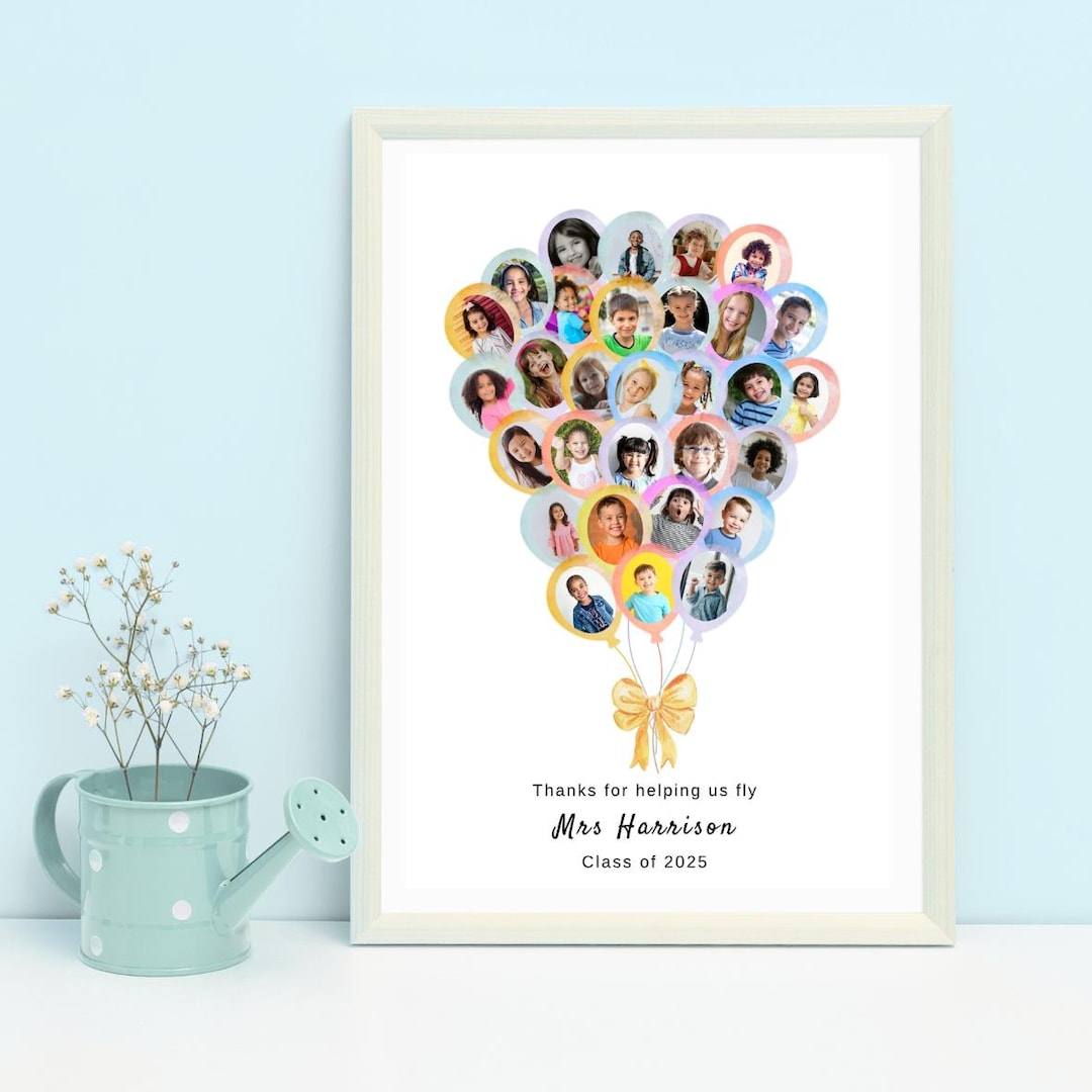 Editable Teacher Photo Gift From Whole Class, A4 or A5 End of Year ...