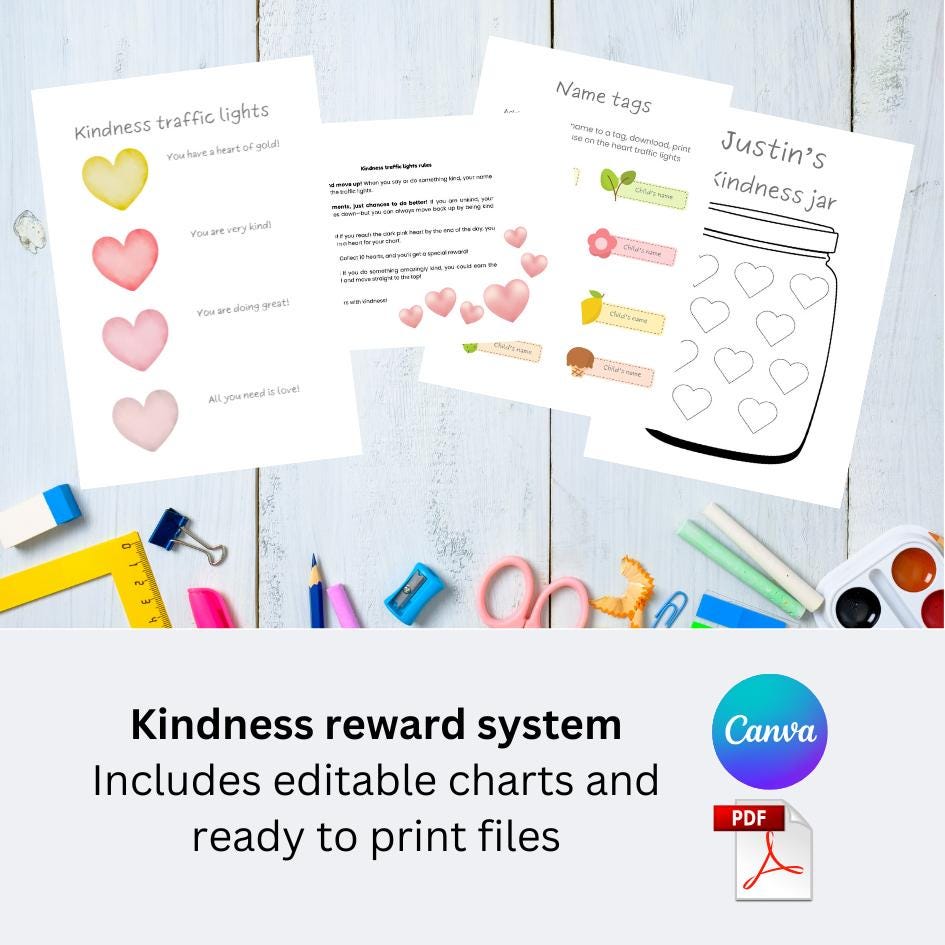 Kindness Reward Jar, Kids Reward Chart, Positive Reinforcement Reward ...
