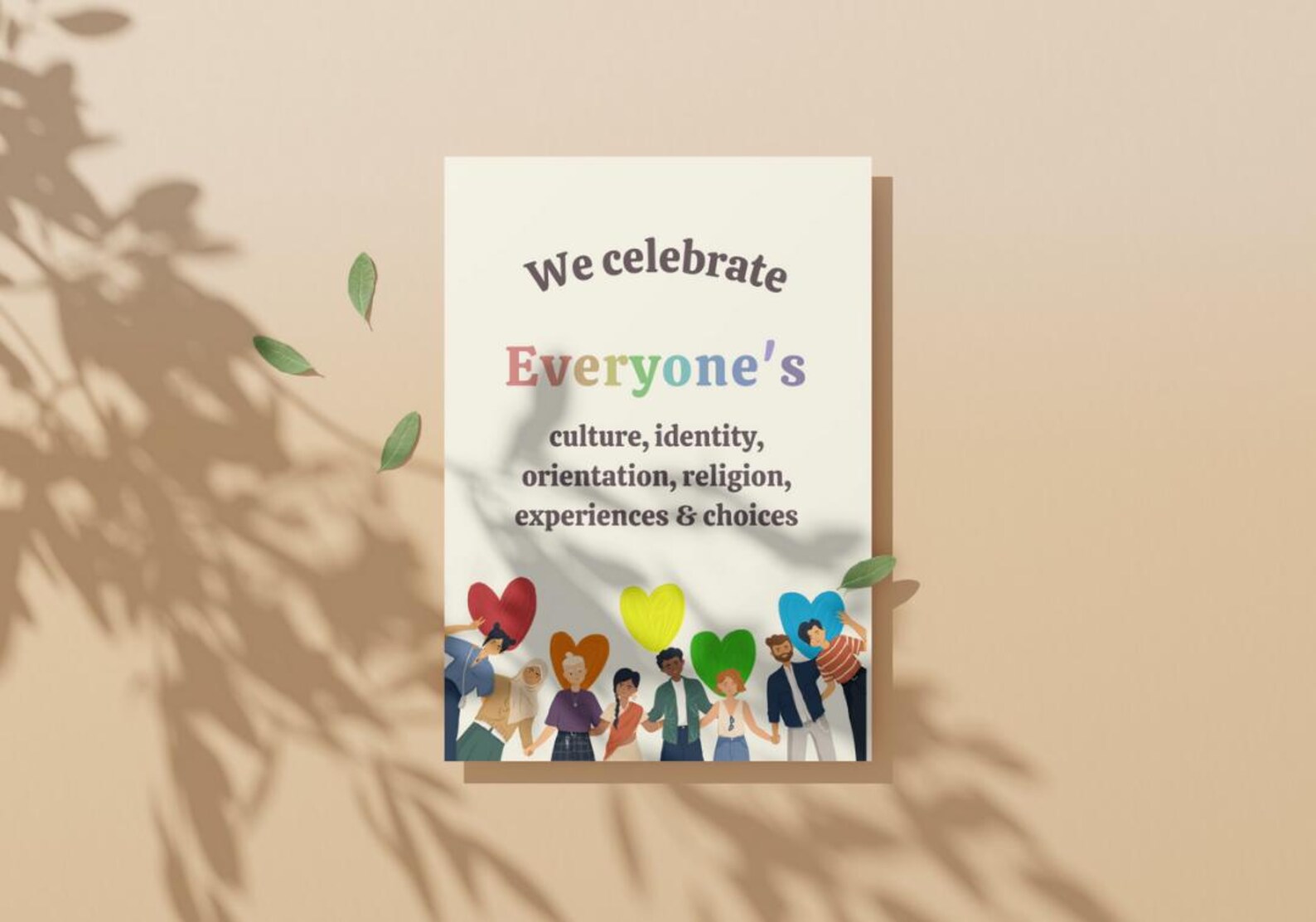We Celebrate Everyone" – Diversity & Inclusion Classroom Poster (PDF ...