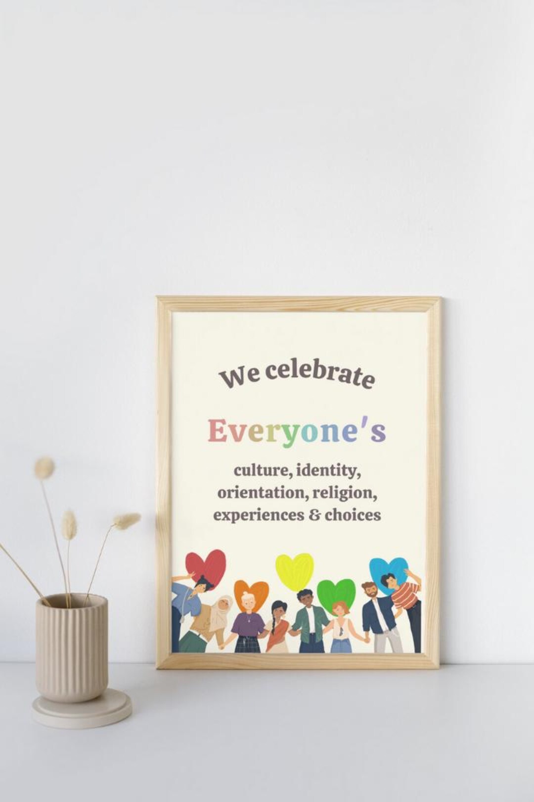 We Celebrate Everyone" – Diversity & Inclusion Classroom Poster (PDF ...