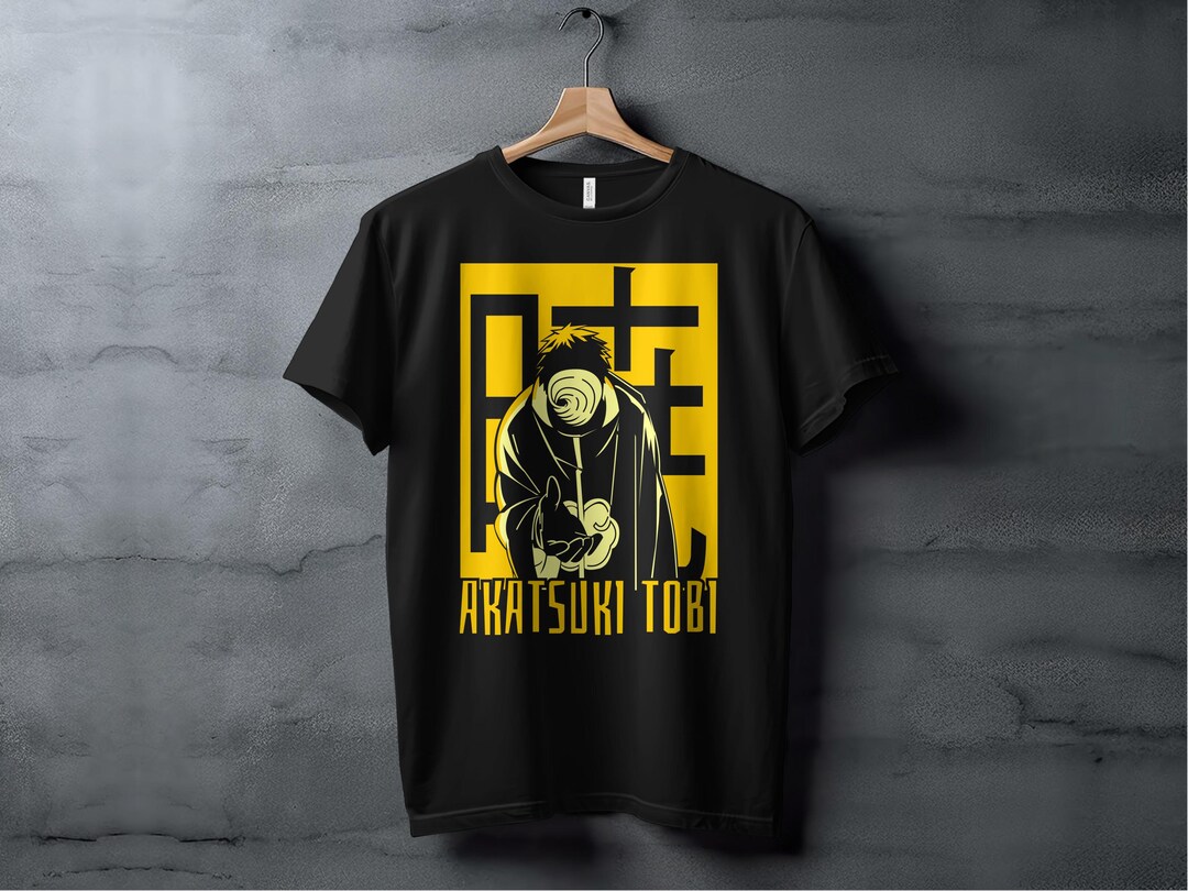 Akatsuki Tobi Shirt Heavyweight Cotton Tee for Anime Fans Japanese ...