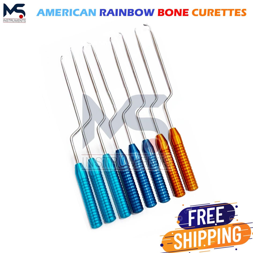 American Rainbow Cervical Curettes Orthopedic Spine Surgery Instruments ...