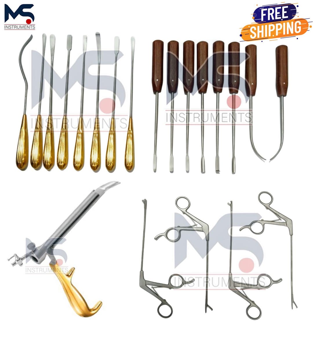 Endoscopic Face Lift Instruments Set of 21 Pcs Face Surgery Instruments ...