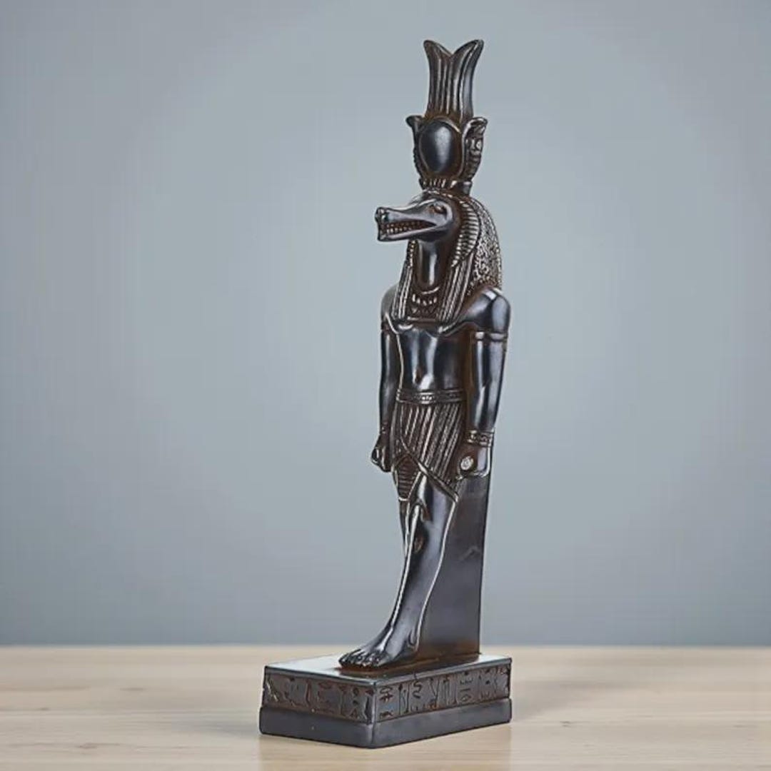 Sobek Statue • Egyptian Crocodile God Figurine • Ancient Egypt ...