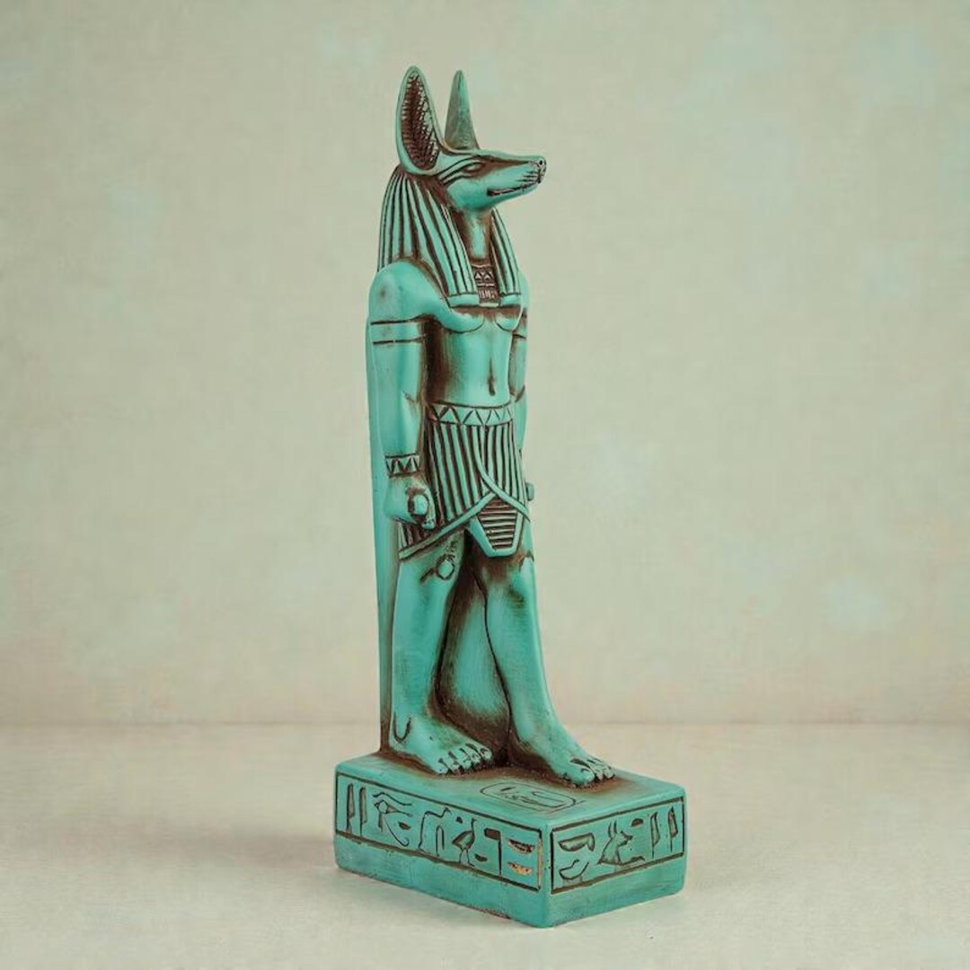 Large Anubis Stone Statue • Egyptian God Statue • Ancient Egypt Decor ...