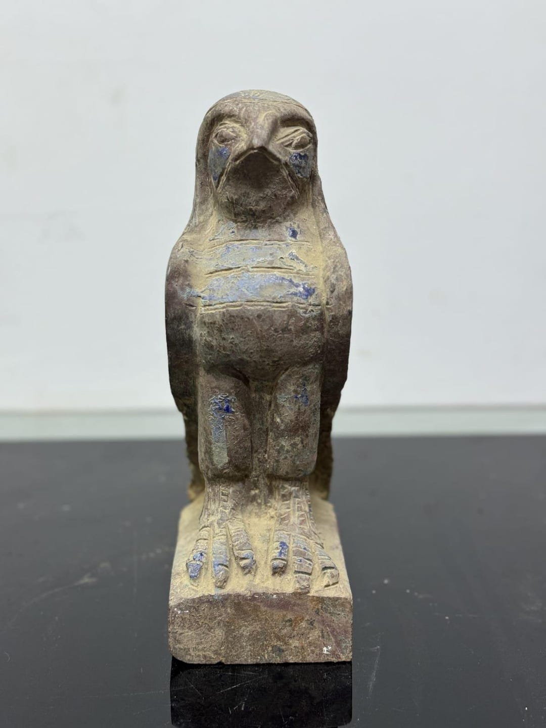 Handcrafted Basalt Horus Statue: Egyptian God of Protection - Etsy