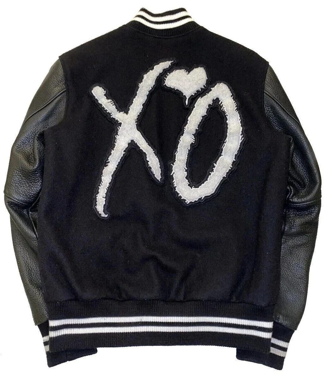 Weeknd XO Inspired Jacket - Unisex Varsity Singer Cosplay Wool ...
