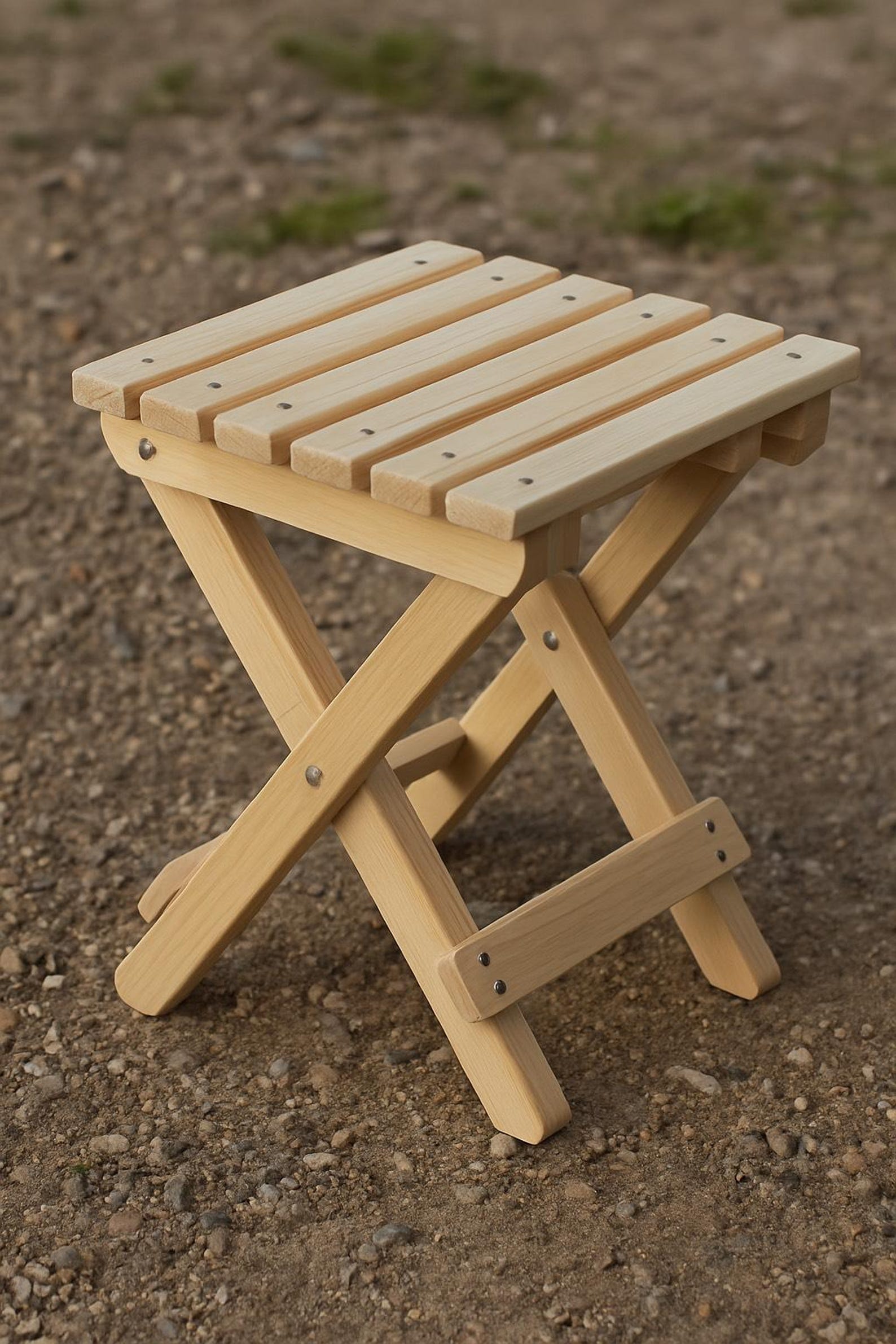 DIY Folding Stool Plan: Woodworking Project Template - Etsy
