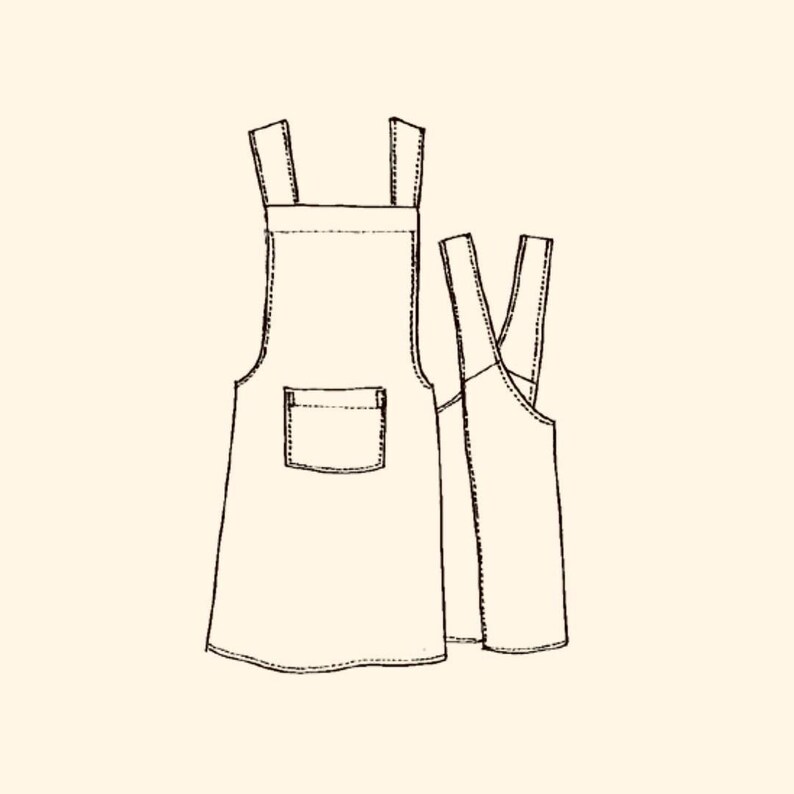 Apron Sewing Pattern, Apron Pattern, Printable Pdf - Etsy