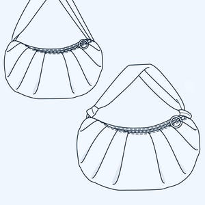 Croissant Bag Sewing Pattern: Easy Print A4 PDF - Etsy