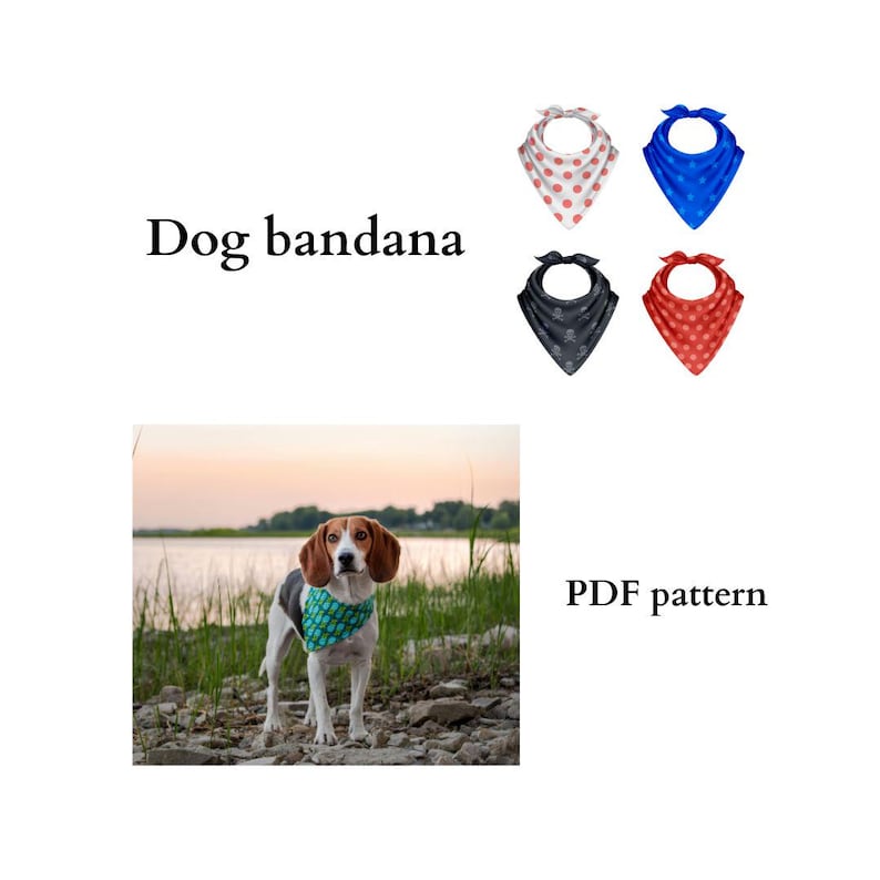 Dog Bandana Sewing Pattern: Beginner-friendly PDF Template - Etsy