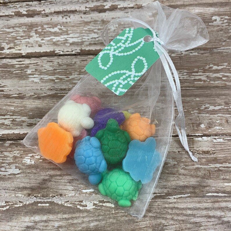 Turtle Soap Set Set of 10 Little Turtle Soaps in Various | Etsy