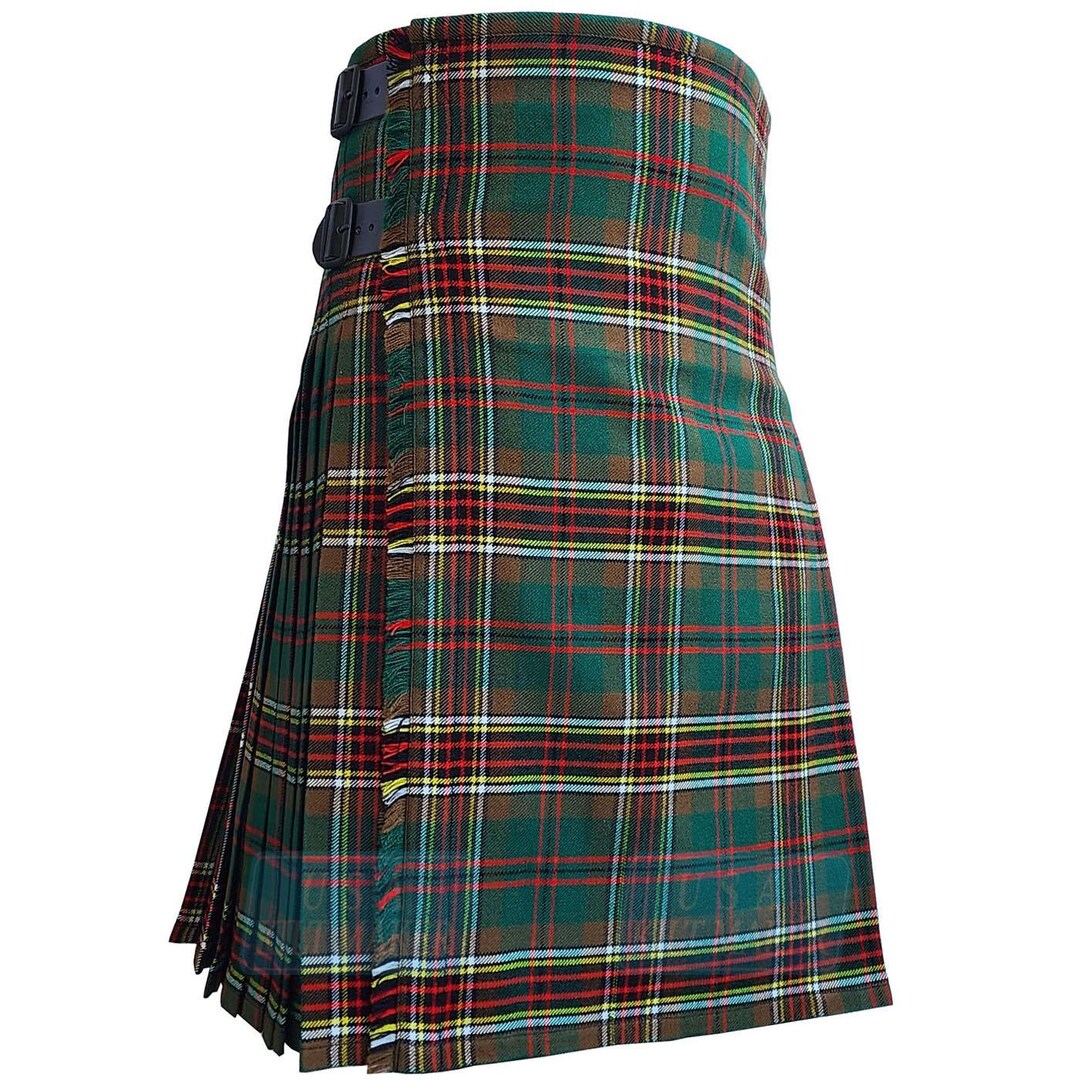 Handmade Scottish Clan Tara Murphy Modern Tartan Kilt Traditional 8-yard 16-OZ High Quality Clan ...