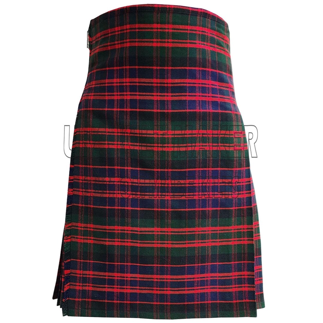 Handmade Scottish Clan Macdonald Tartan Kilt for Men Traditional 8-yard ...
