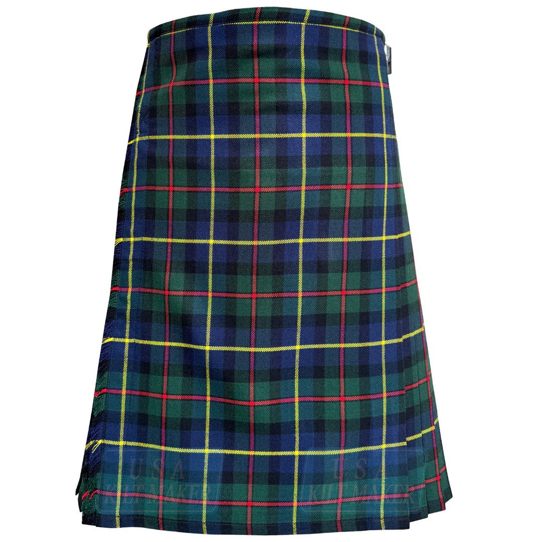 Handmade Scottish Clan Macleod of Harris Modern Tartan Kilt Traditional 8-yard 16-OZ High ...
