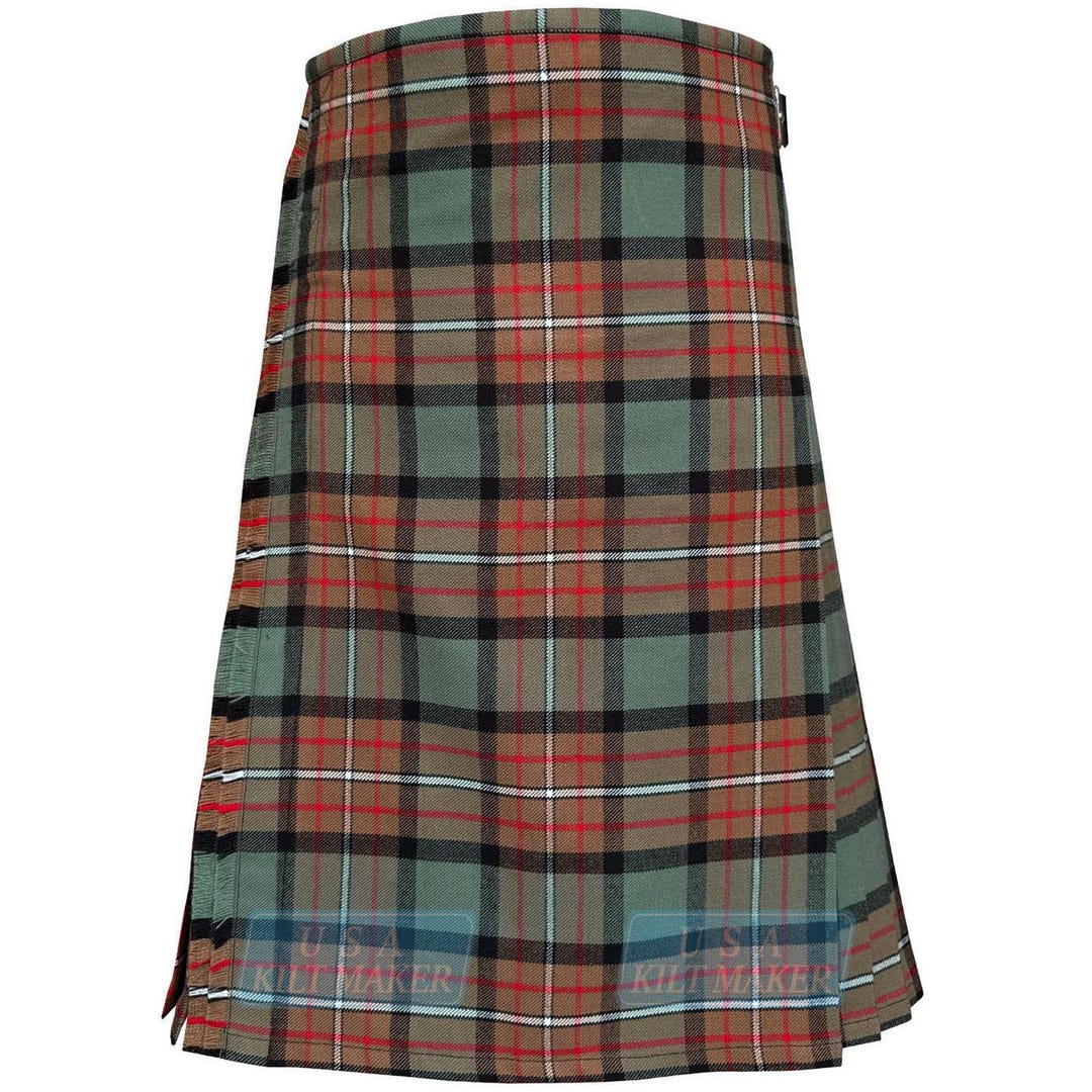 Handmade Scottish Clan Ferguson Weathered Tartan Kilt Traditional 8 ...