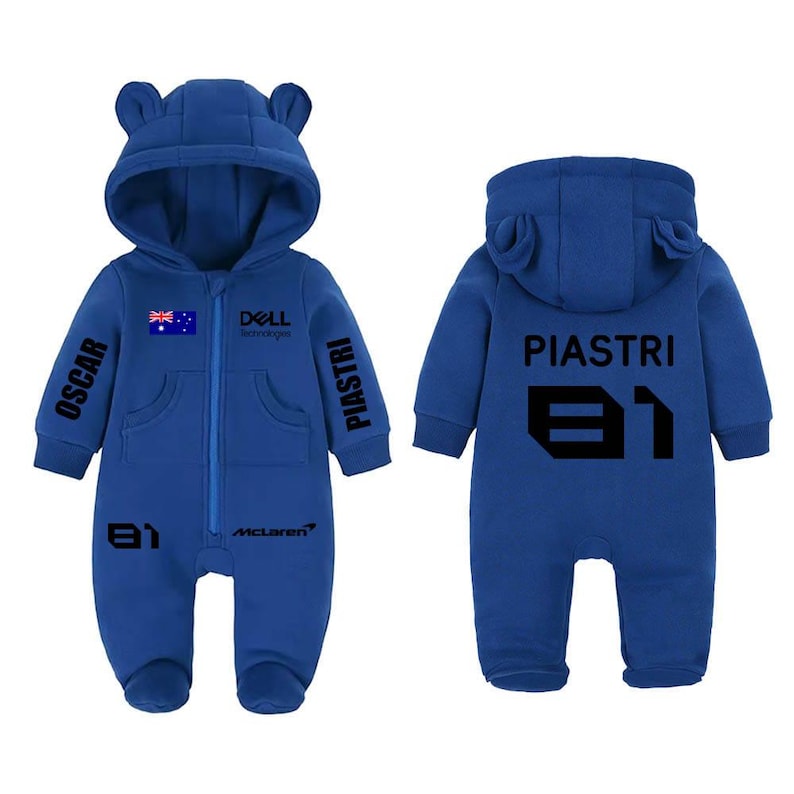 Oscar Piastri 81 Baby Suit | F1 Baby Clothes Gift | Cotton Romper ...