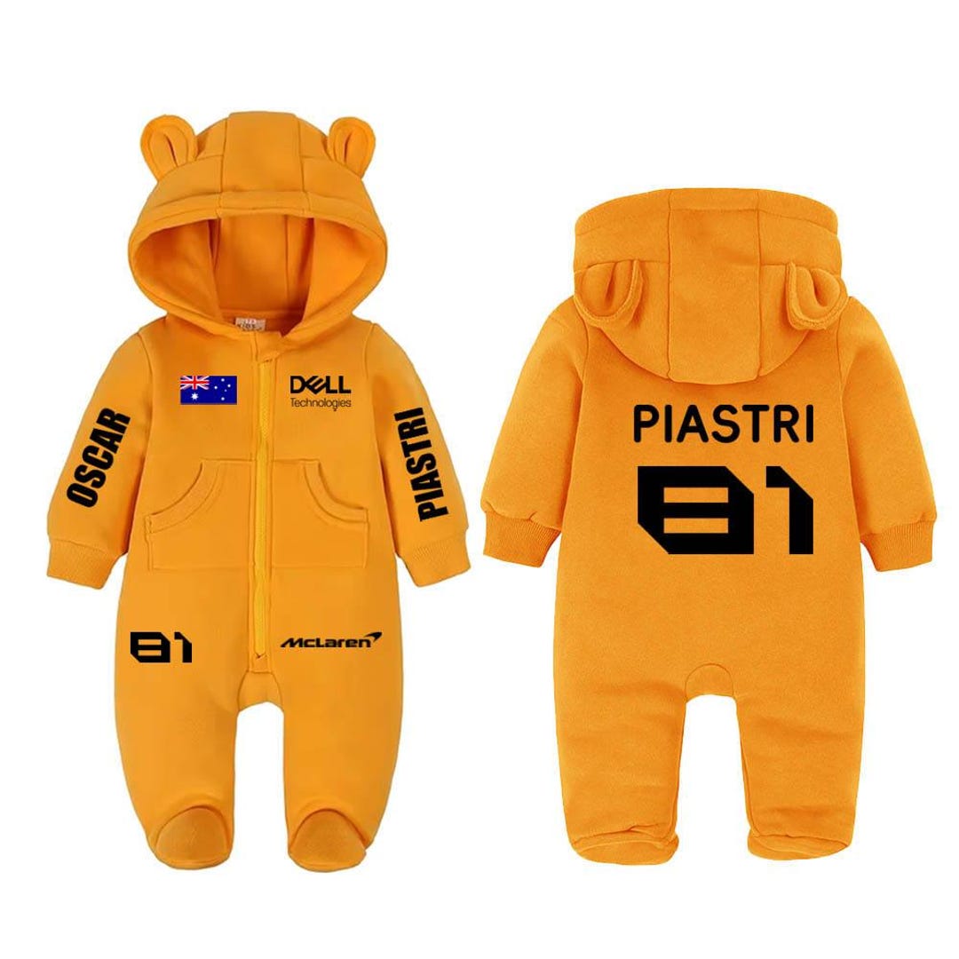 Oscar Piastri 81 Baby Suit | F1 Mclaren Gift | Cotton Romper - Etsy